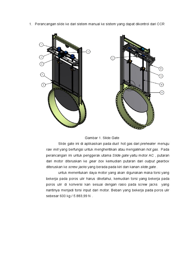 Perancangan Slide Dari Sistem Manual Ke Sistem Yang Dapat Di Kontrol Dari CCR | PDF