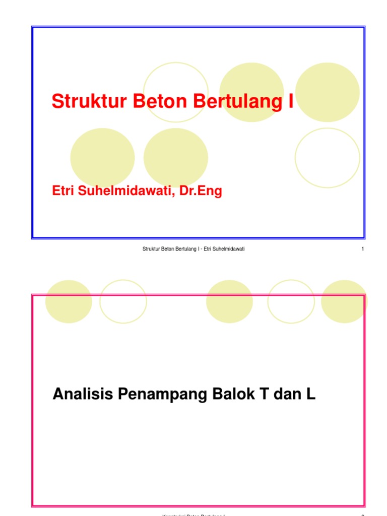 Analisis Kapasitas Momen Balok T | PDF