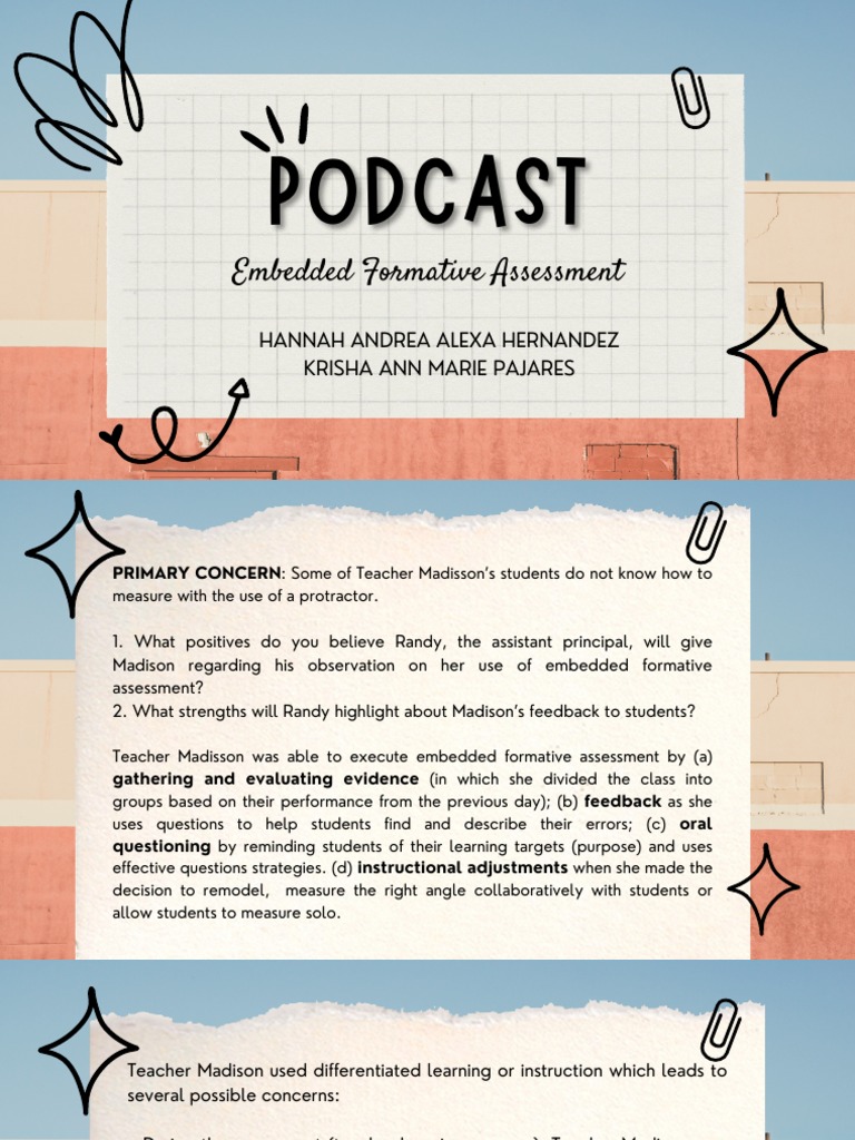 Effective Embedded Assessment Strategies | PDF | Educational Assessment ...