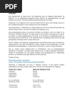 Salidumay Lyric Songs | PDF