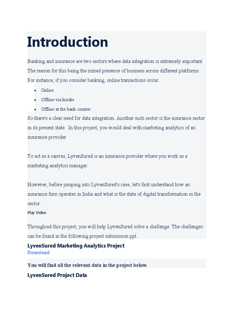 Lyvensured Case Study | PDF | Null Hypothesis | Analytics