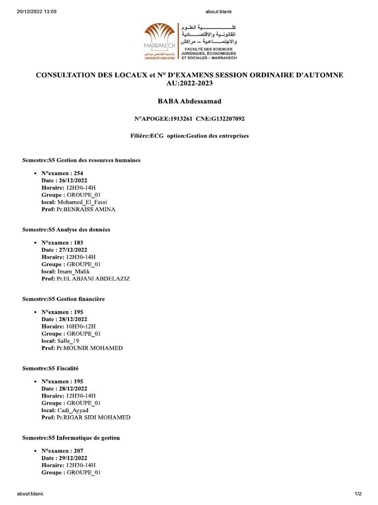 GF Corrige Etudes de Cas | PDF