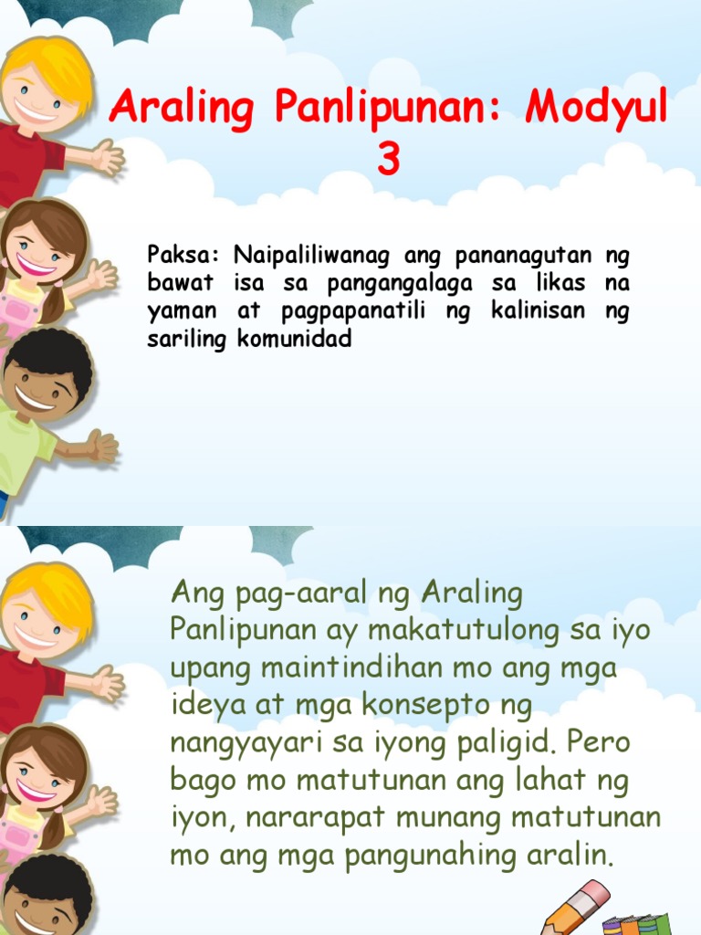 Q3 - ARPAN - MOD 3 - Naipaliliwanag Ang Pananagutan NG Bawat Isa Sa ... Q3 - ARPAN - MOD 3 - Naipaliliwanag Ang Pananagutan NG Bawat Isa Sa ...