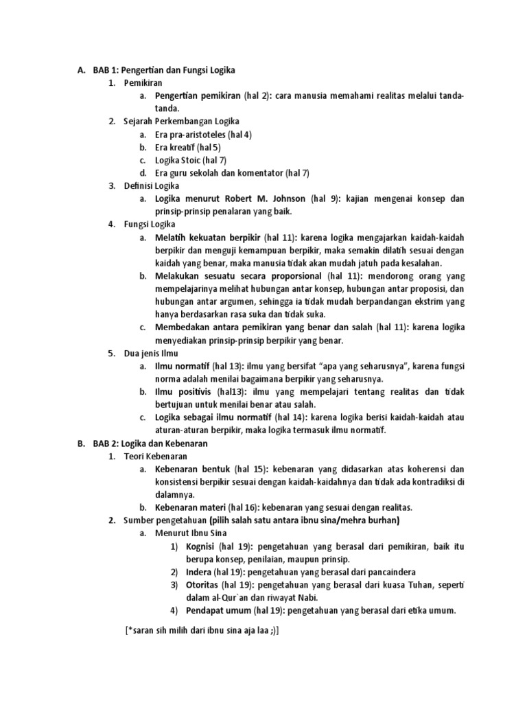 Struktur Dasar Logika | PDF