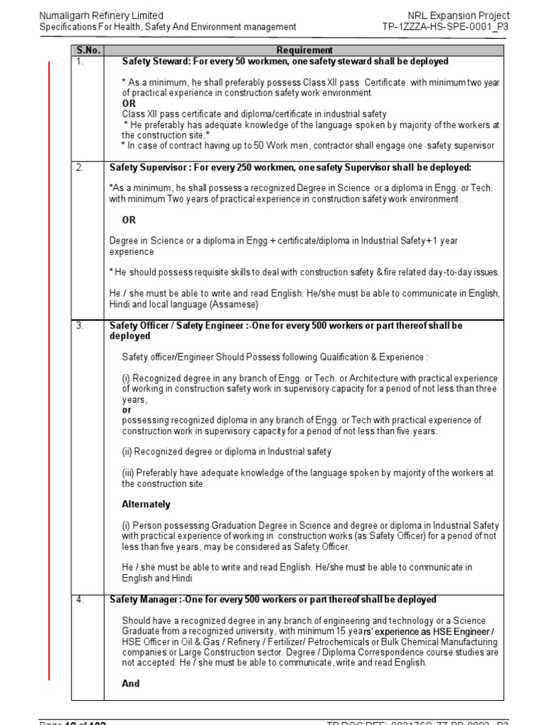 Safety Qualification | PDF | Occupational Safety And Health | Diploma