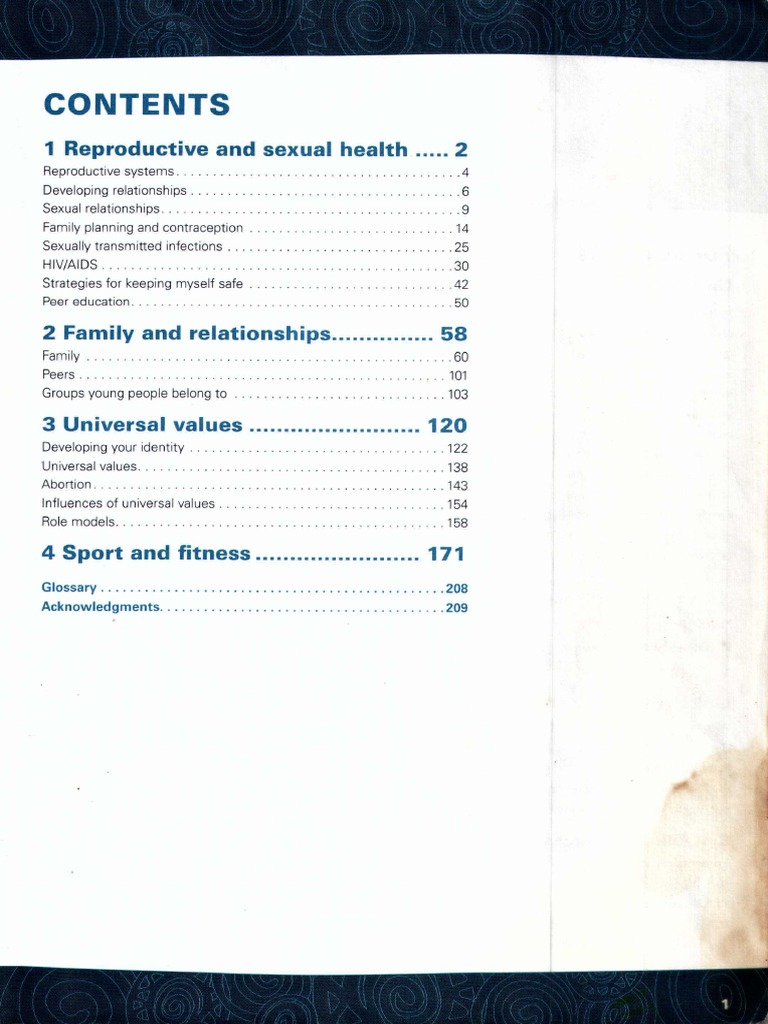 1 Reproductive and Sexual Health | PDF | Human Body | Uterus
