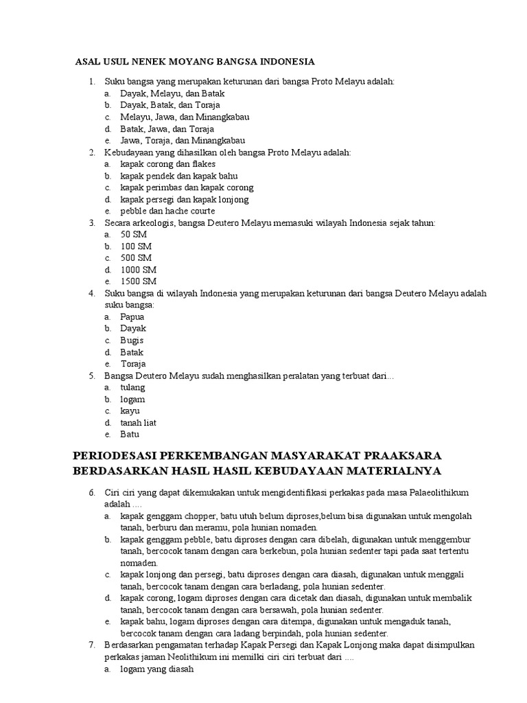 Latihan Soal Uas Sem 1 2022-2023 | PDF