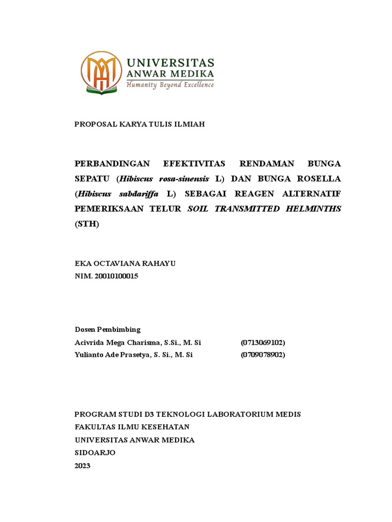 Perbandingan Efektivitas Air Renaman Bunga Sepatu Dan Bunga Rosella ...