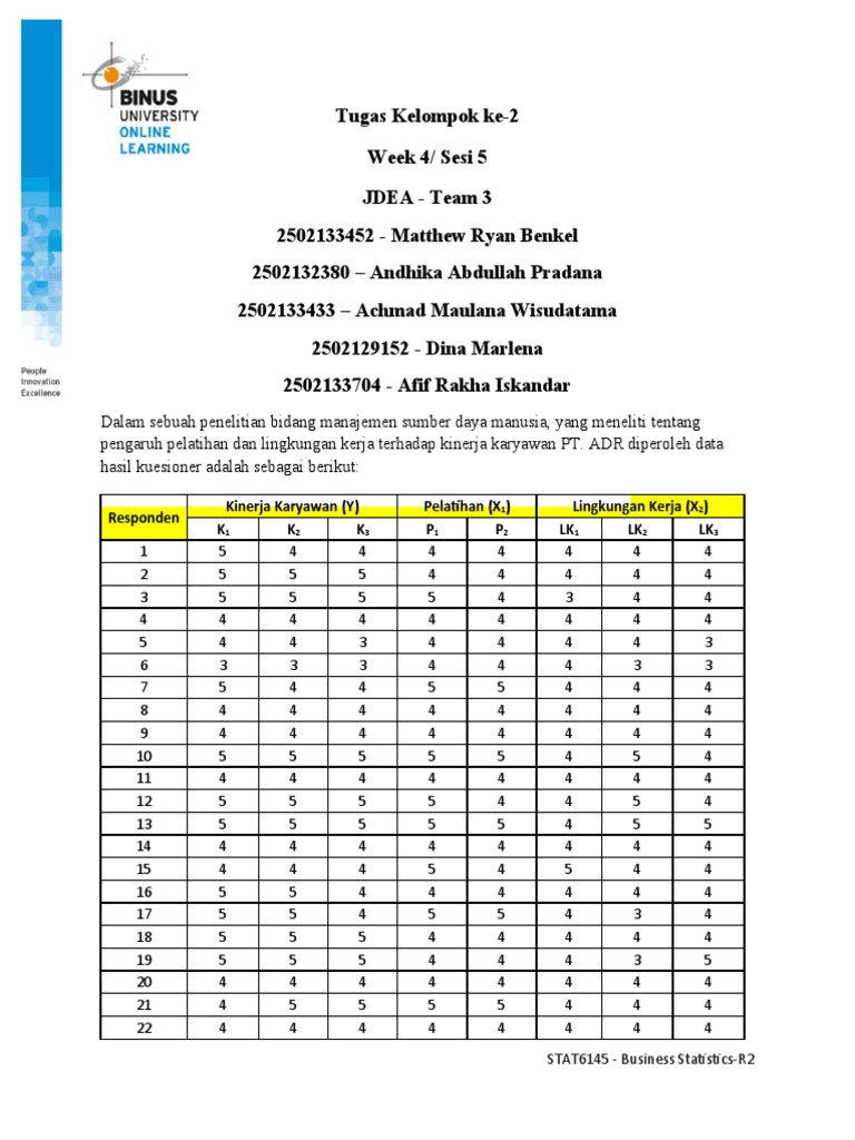 2212 Stat6145038 Jdea TK2-W4-S5-R2 Team3 | PDF