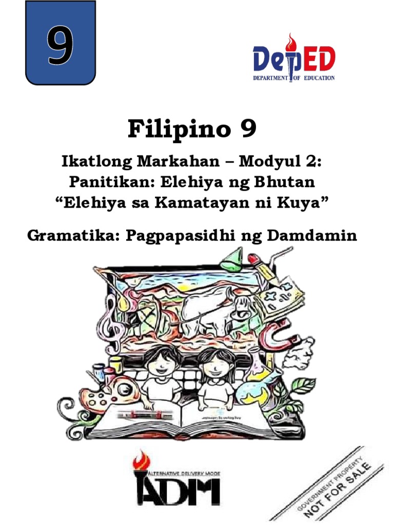 Filipino 9 Modyul 2 Elehiya NG Bhutan Elehiya Sa Kamatayan Ni Kuya | PDF