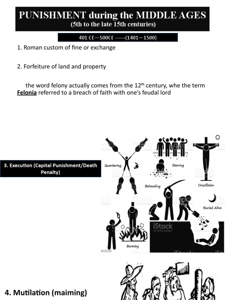Punishments in the Middle Ages | PDF