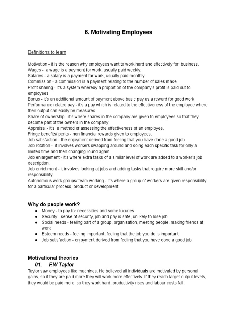 A Comprehensive Guide to Motivating Employees Through Financial and Non ...