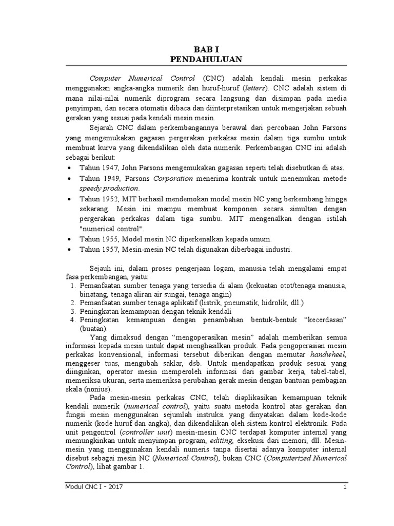 Diktat CNC I 2017 | PDF