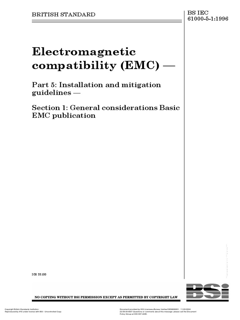 Iec 61000-4-29 | PDF | Electromagnetic Compatibility | International ...
