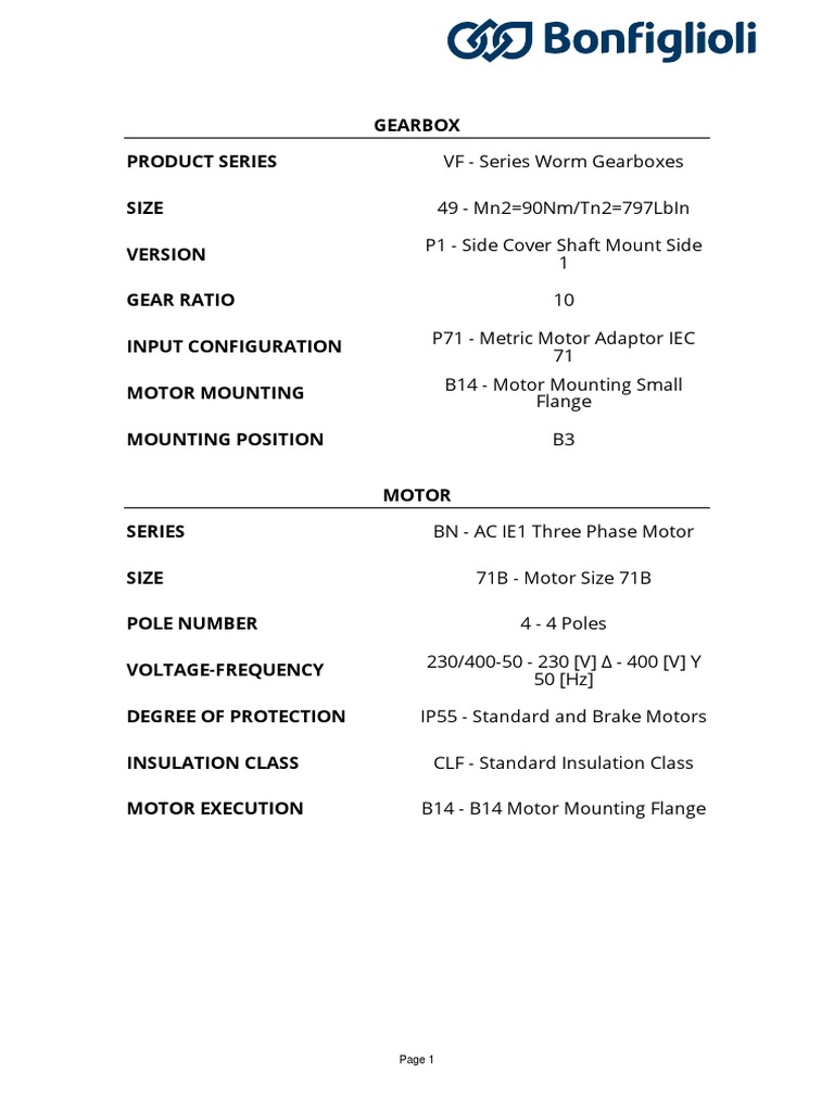 VF 49 P1 10 P71 B14 B3 BN 71B 4 Data Sheet | PDF
