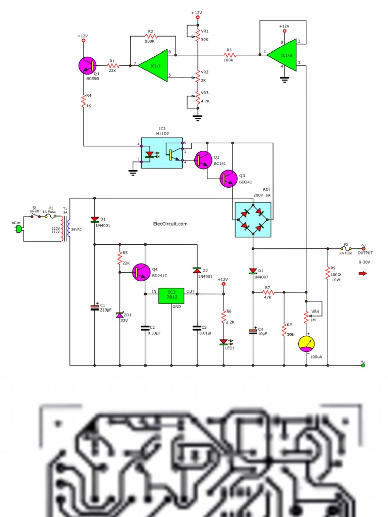 AC Variable Power Supply, 0-30V 3A | PDF