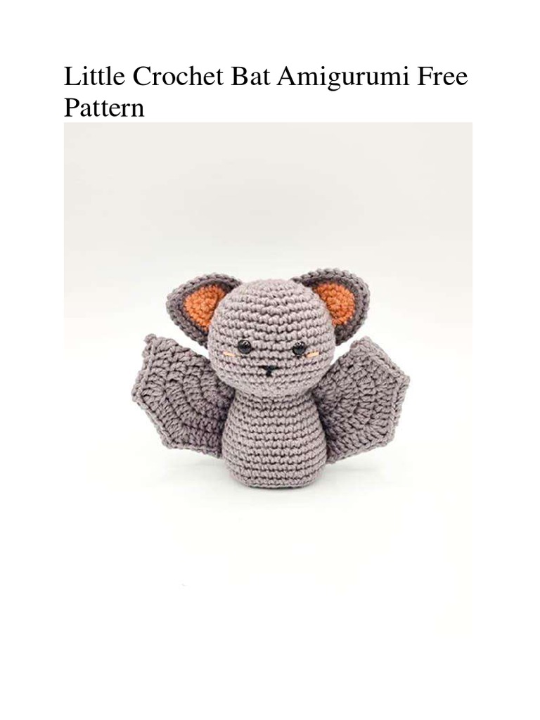 Little Crochet Bat | PDF | Crochet | Amigurumi