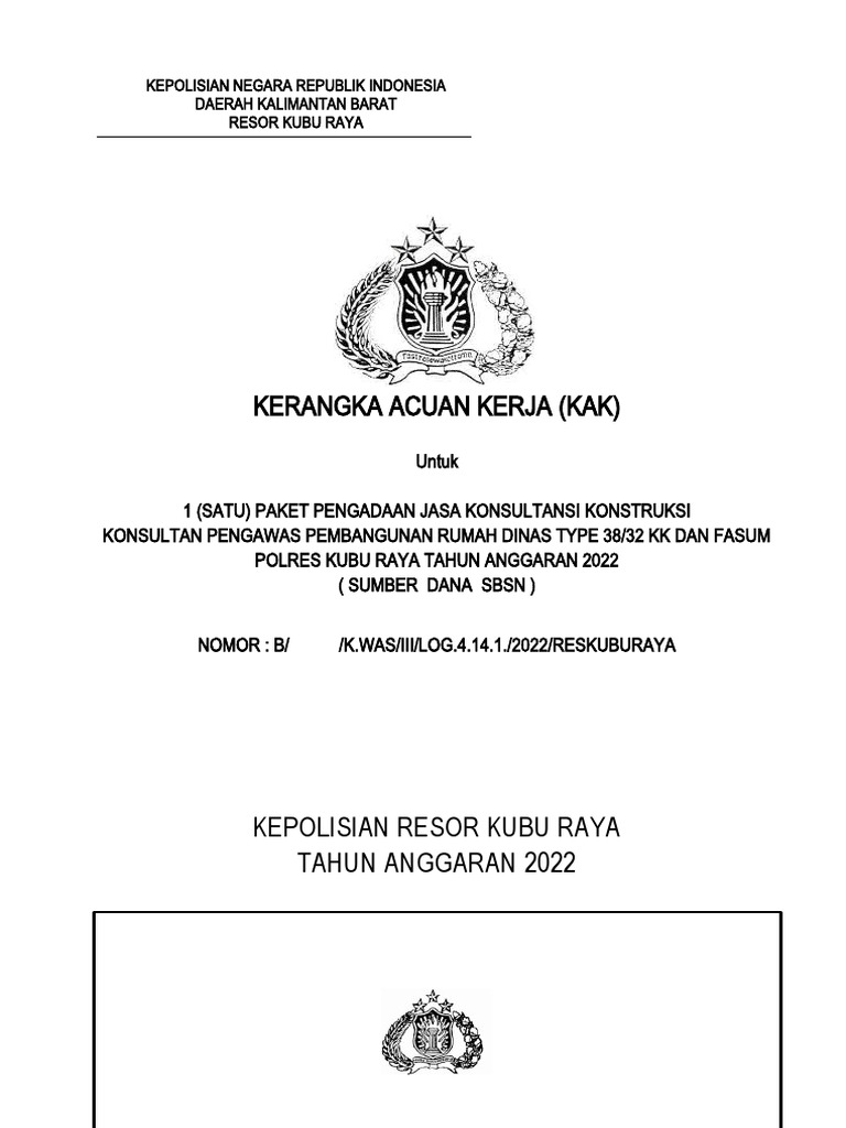 Kak Pengawasan SBSN KKR Ta 2022 | PDF