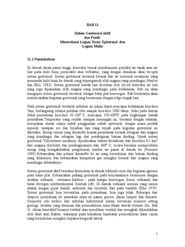 BAB 11 - Fossil and Active Dst. | PDF