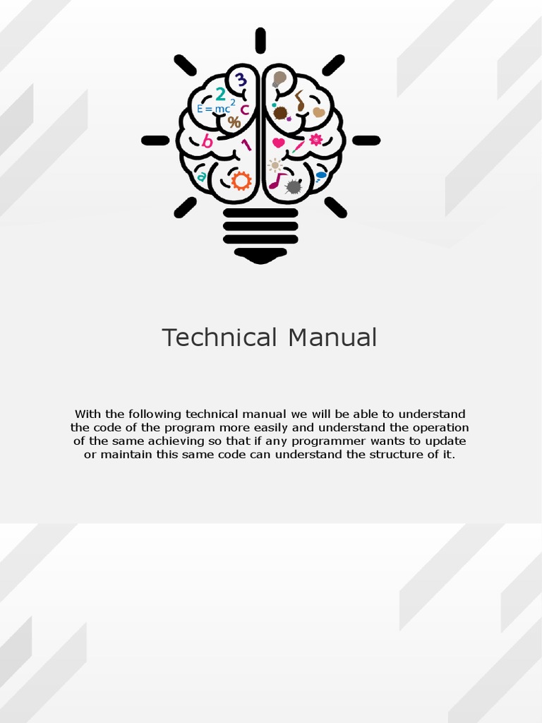Technical Manual Program Structure | PDF | Variable (Computer Science) | Command Line Interface