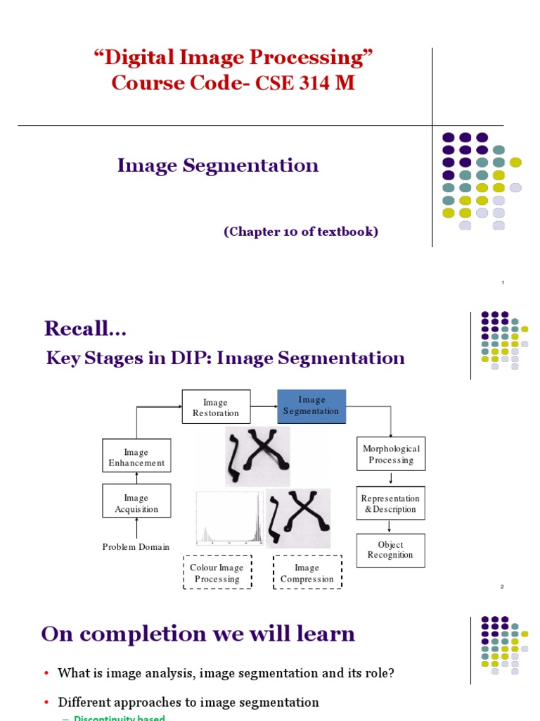 6 - Image Segmentation - Unit 3 | PDF | Cognitive Science | Applied ...