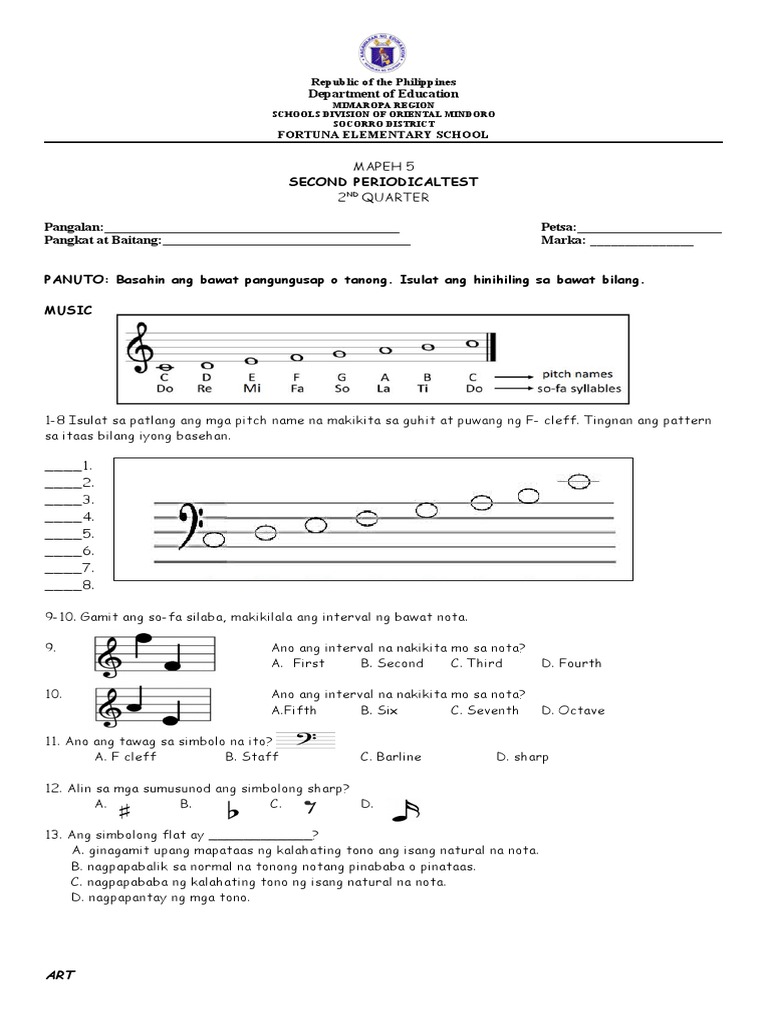 Pt. Mapeh 5 (Q2) | PDF