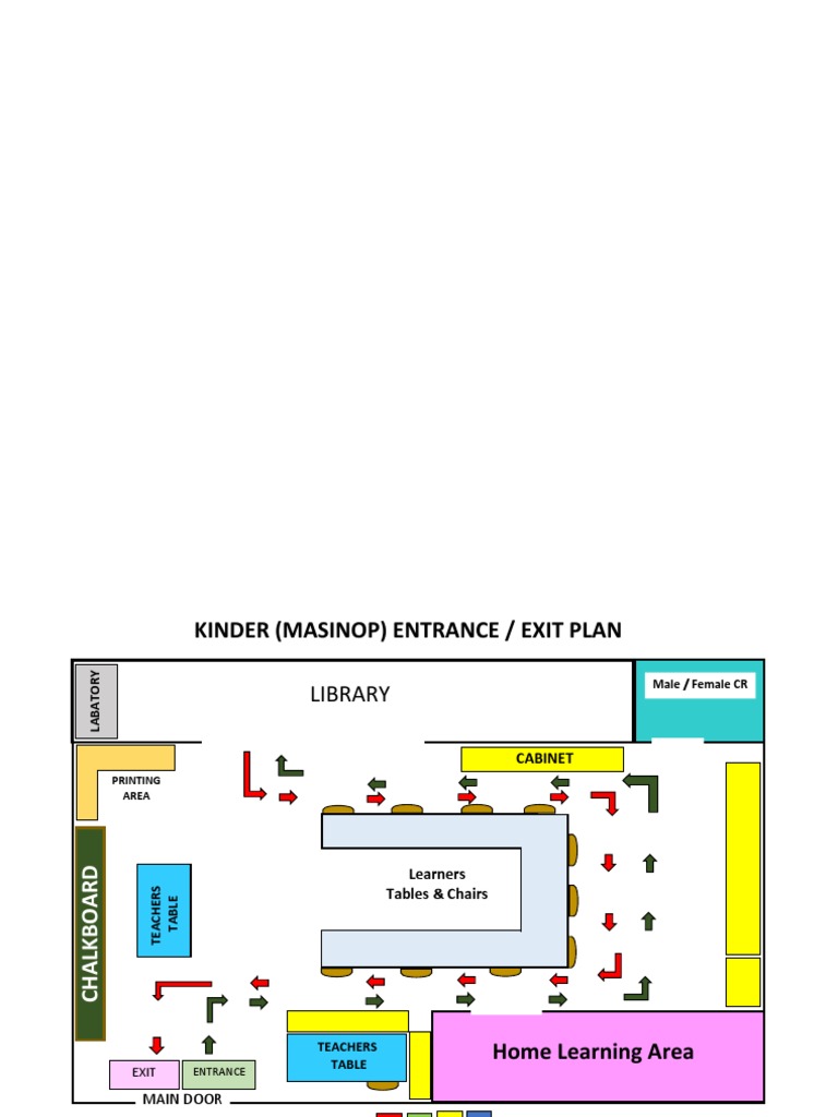 Floor plans for Kindergarten and Grade 4 classrooms | PDF