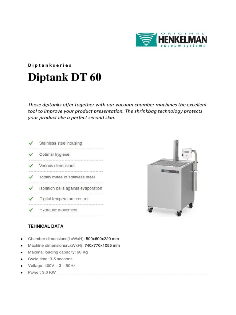 Diptank DT 60 | PDF