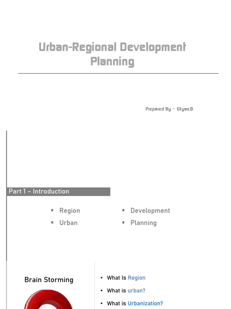 Urban-Regional Development Planning Guide | PDF | Economic Growth ...