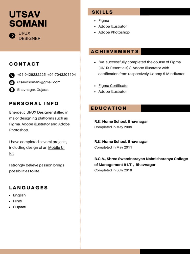 Utsav's Resume | PDF