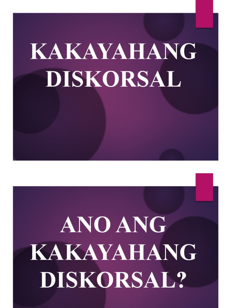 Kakayahang Diskorsal | PDF