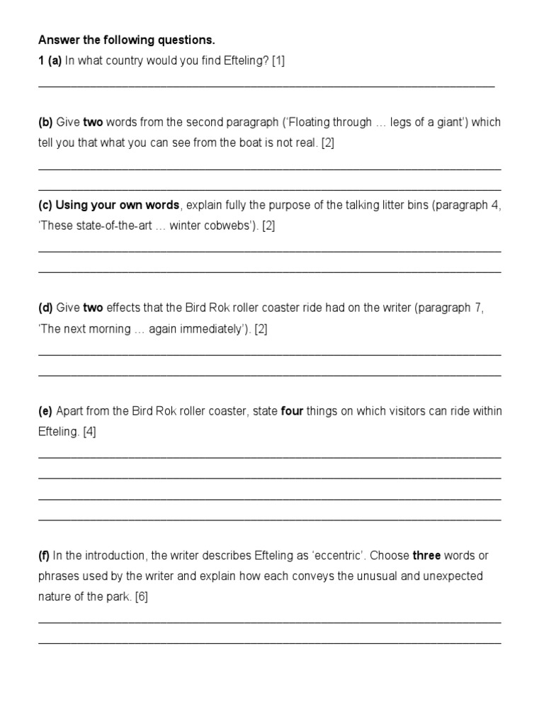 An Insightful Exploration of Efteling Theme Park: Answering Questions ...