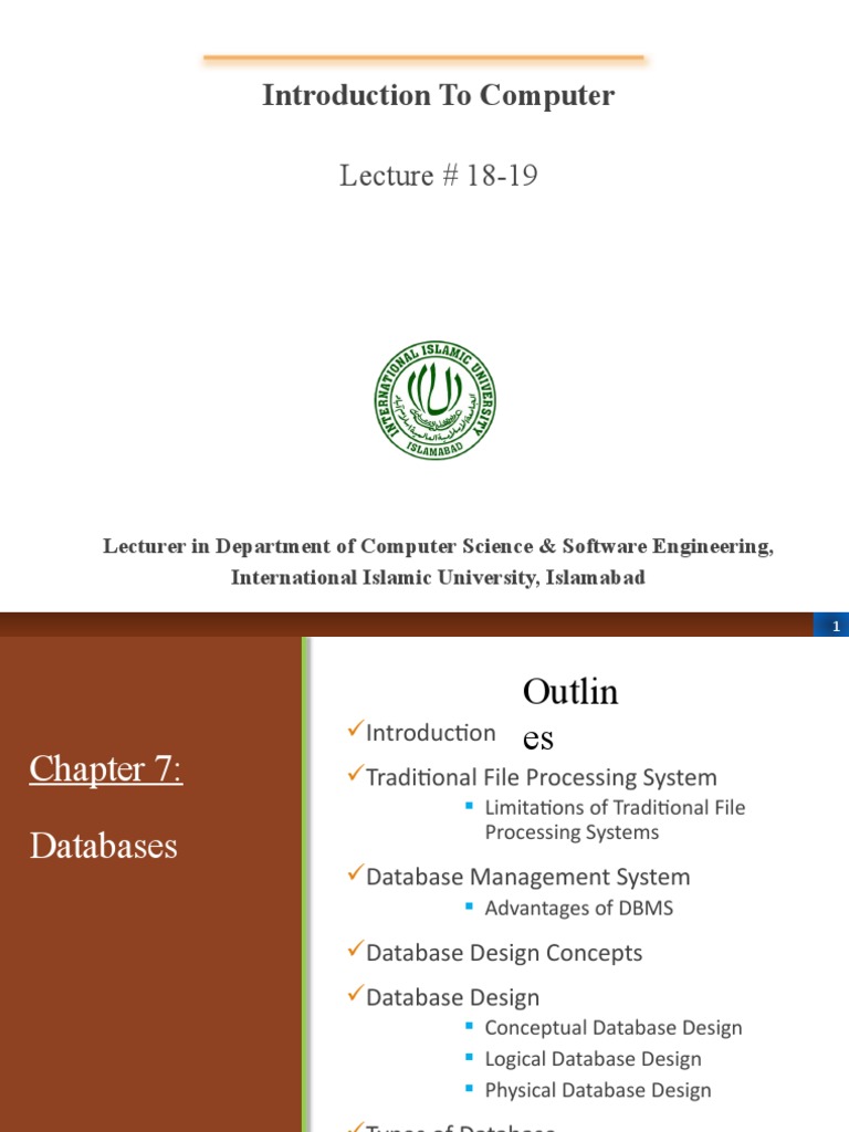 Chapter 7. Databases | PDF | Databases | Microsoft Access Chapter 7. Databases | PDF | Databases | Microsoft Access