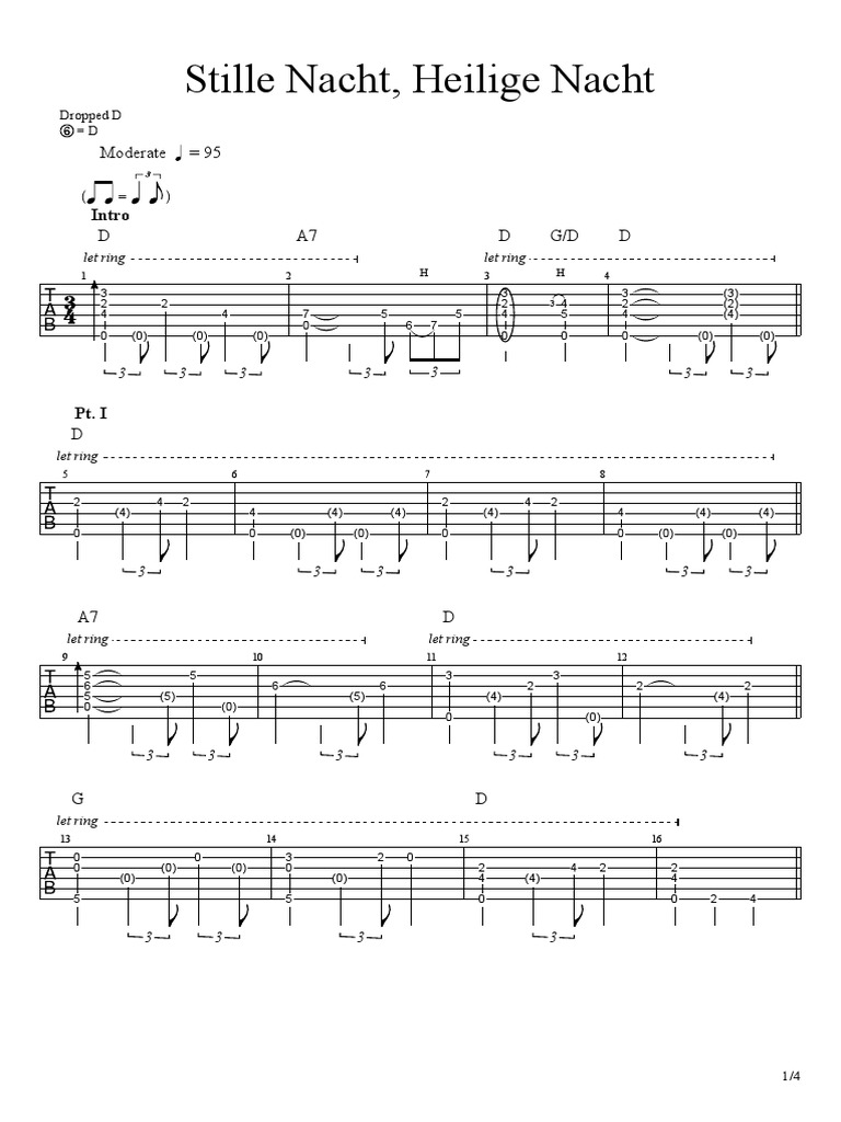 Stille Nacht Heilige Nacht Fingerstyle | PDF