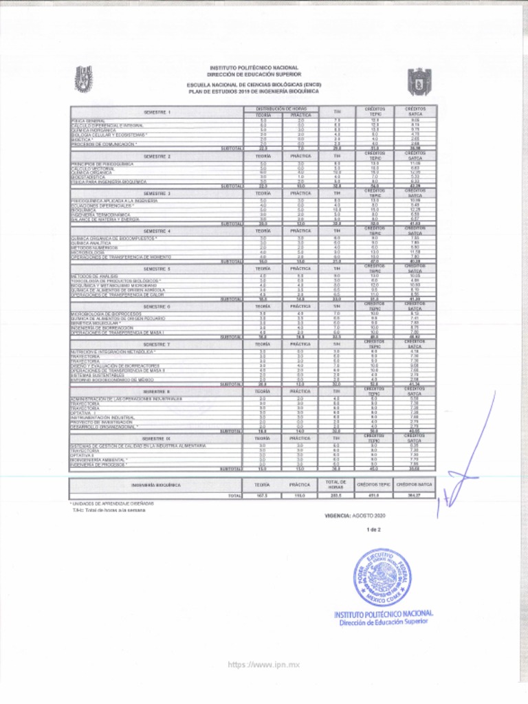 Mapa Curricular Ibq Encb | PDF