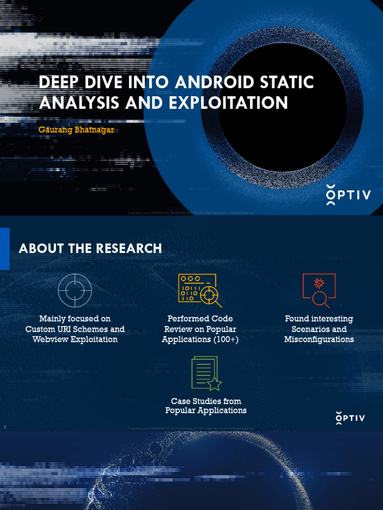 Deep Dive Into Android Static Analysis and Exploitation: Gaurang Bhatnagar | PDF | Transport ...