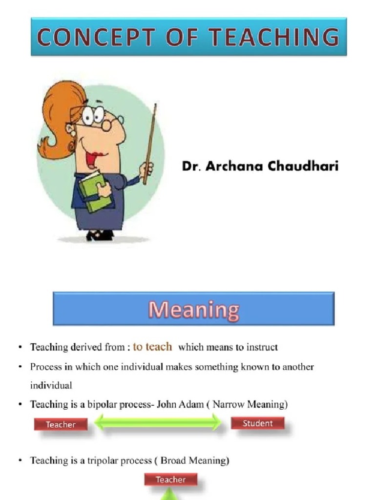 Concept of Teaching | PDF