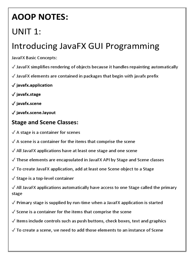 AOOP NOTESd | Download Free PDF | Computer Science | Information ...