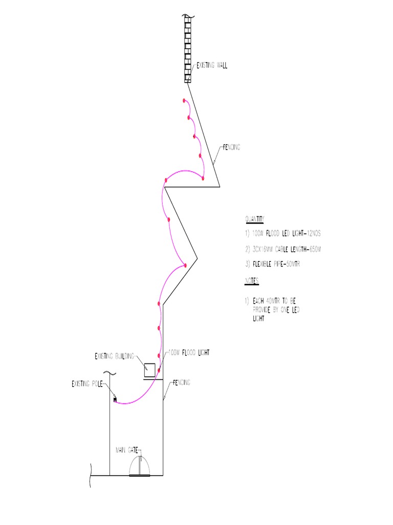Fencing Light DWG | PDF