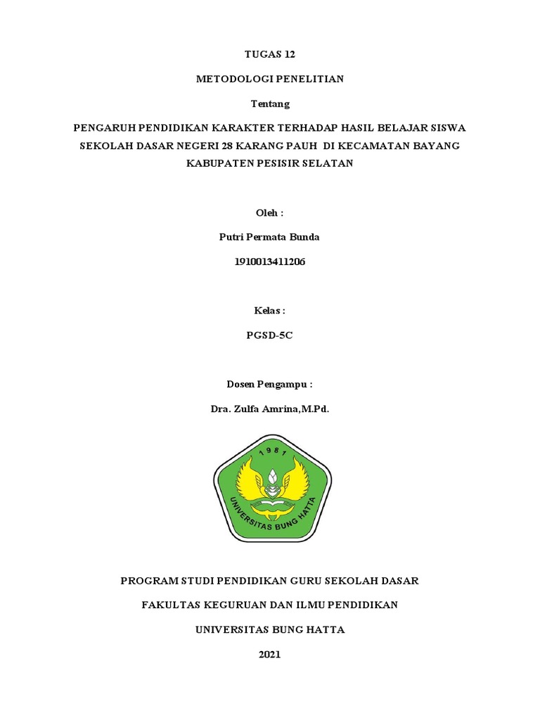 Tugas Proposal - Putri Permata Bunda 19-206 | PDF