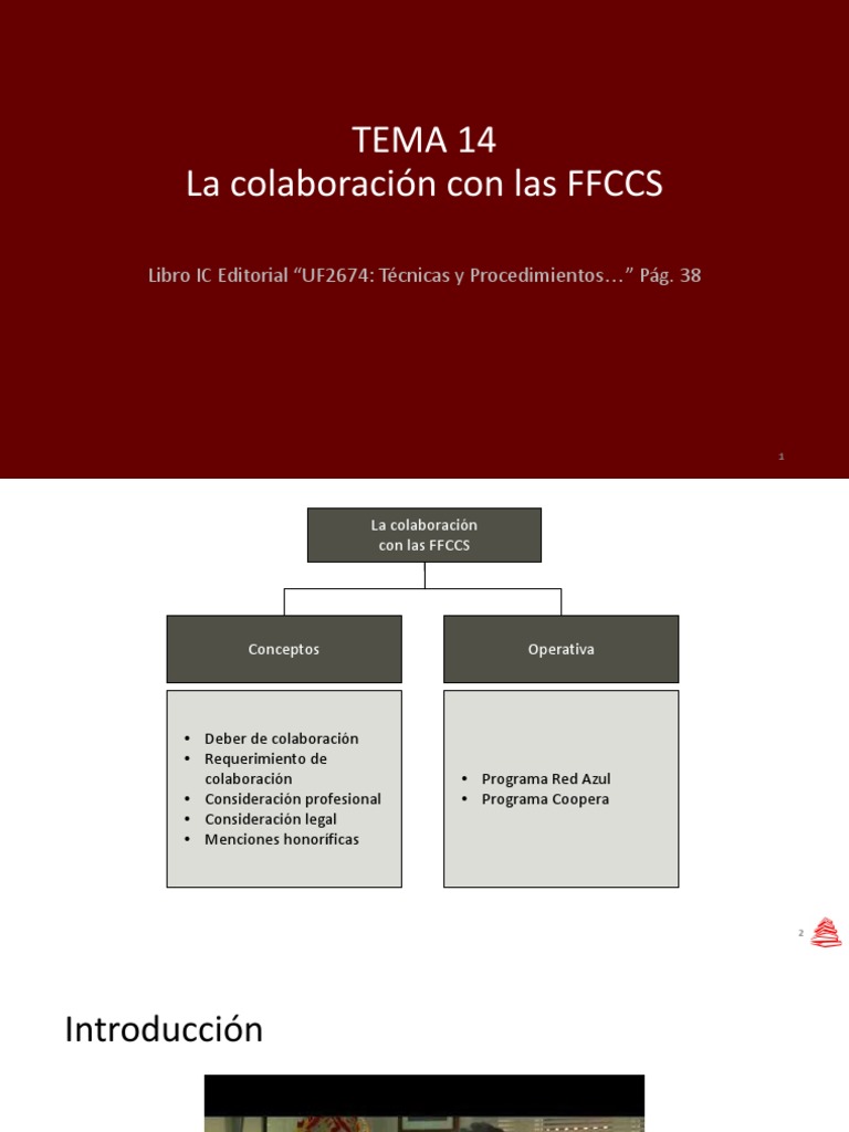 TEMA 14. Colaboración Con Las FFCCSS | PDF | Policía