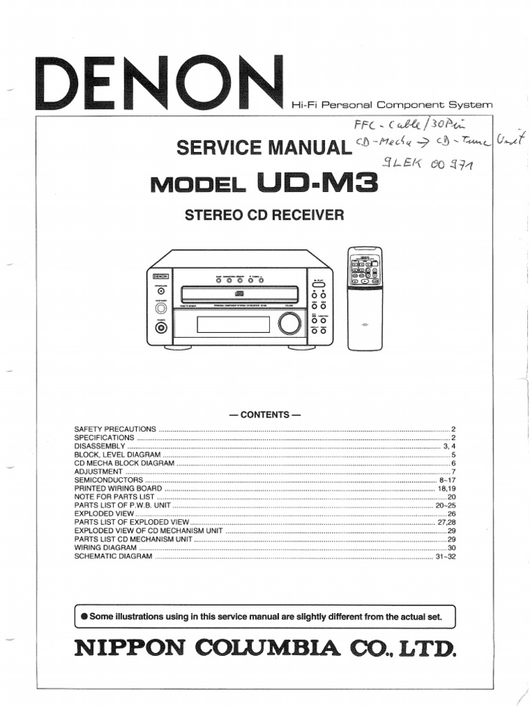 Denon Ud-M3 | PDF