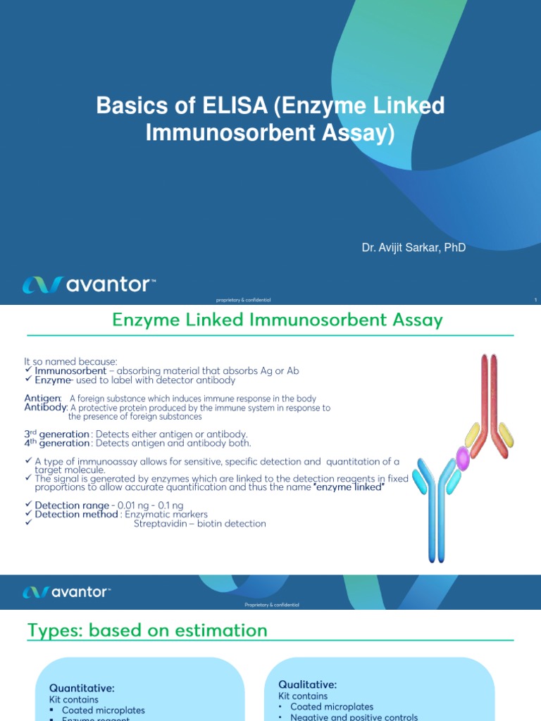 Basics of ELISA | PDF