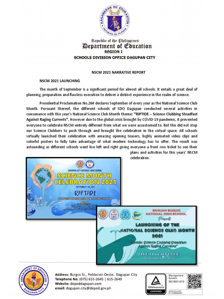 NSCM 2021 | PDF | Information