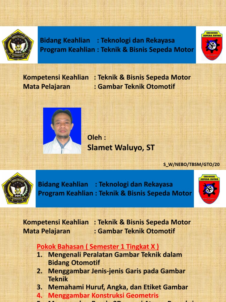 Materi GTO X TBSM Bab 4 | PDF