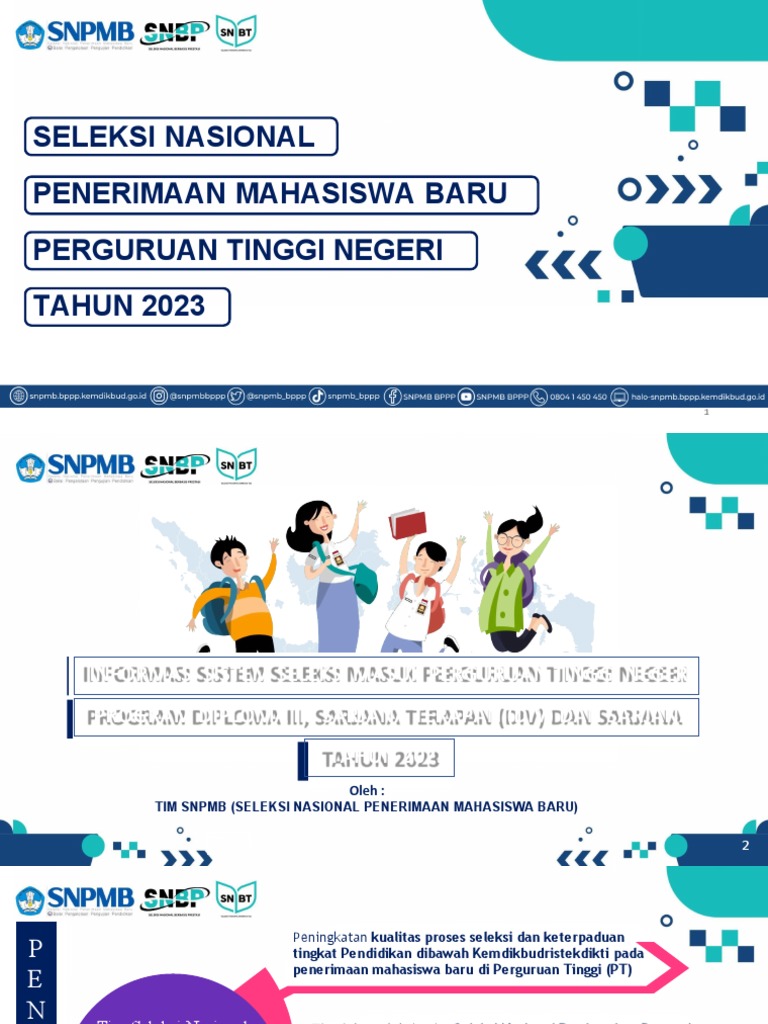 Informasi SNPMB 2023 Versi-05 100123 | PDF