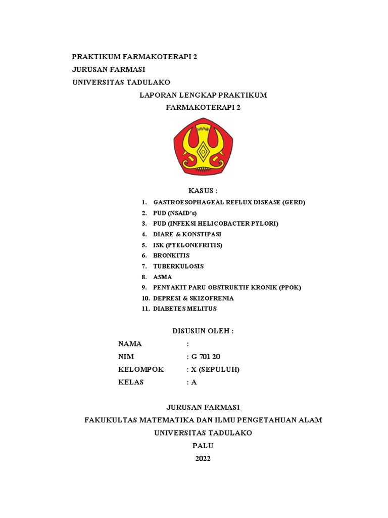 Lembar Pengesahan Farter 2 | PDF