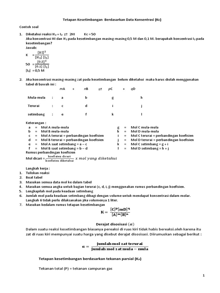 LKPD Tetapan Kesetimbangan | PDF | Metode & Bahan Ajar