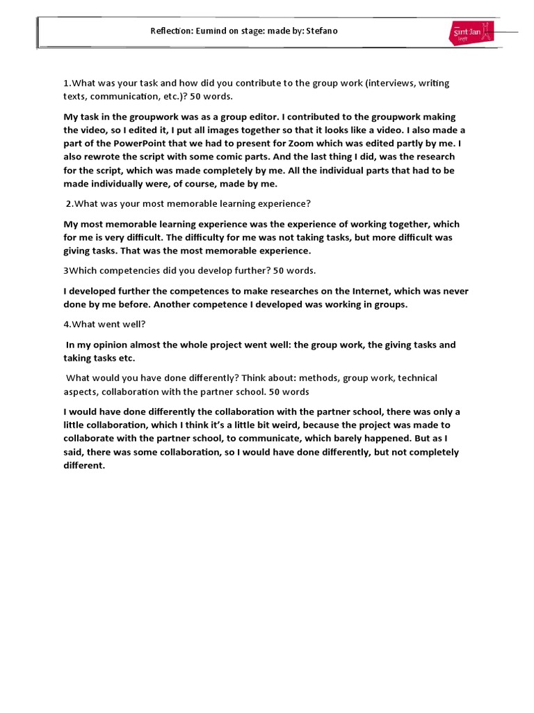 Reflection Lcs Eumind in Stage Stefano | PDF