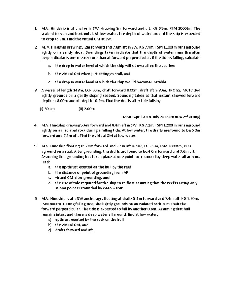 Grounding Question Pdf